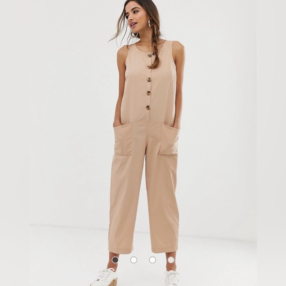 ASOS | Pants & Jumpsuits | Asos Design Sleeveless Button Front ...